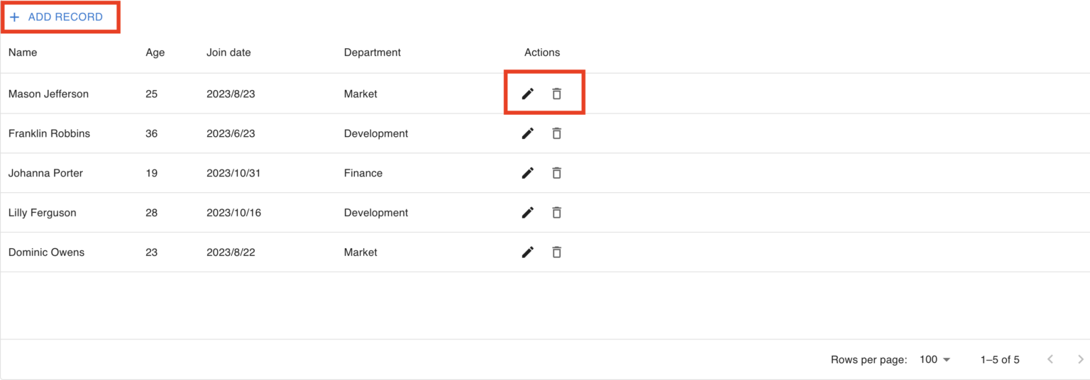 React MUI DataGridの始め方と使い方、よく使う機能・設定について
